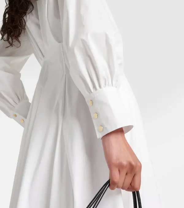 Altuzarra Isabela Cotton-blend Midi Shirt Dress