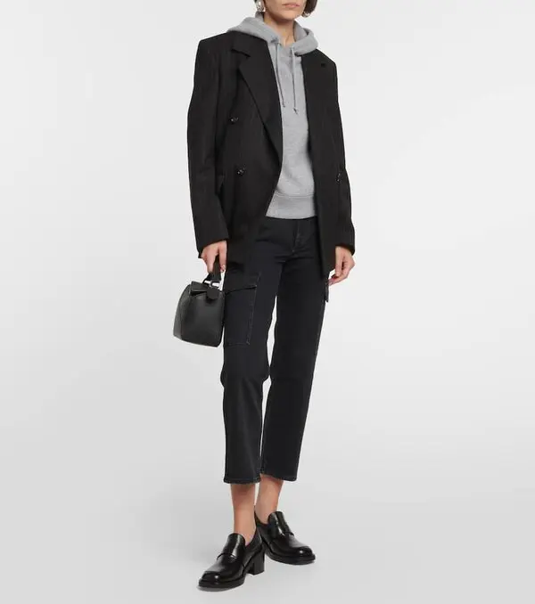 7 For All Mankind Logan Cropped Straight Jeans