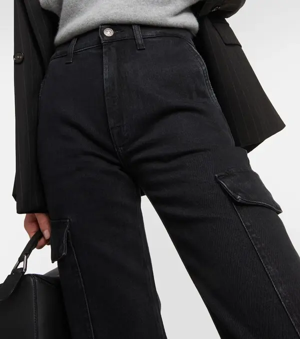 7 For All Mankind Logan Cropped Straight Jeans