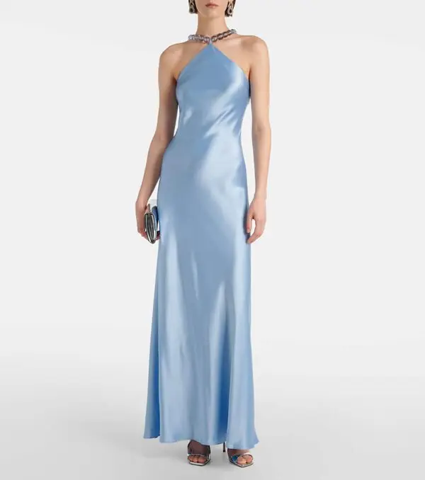 Staud Cadence Beaded Gown