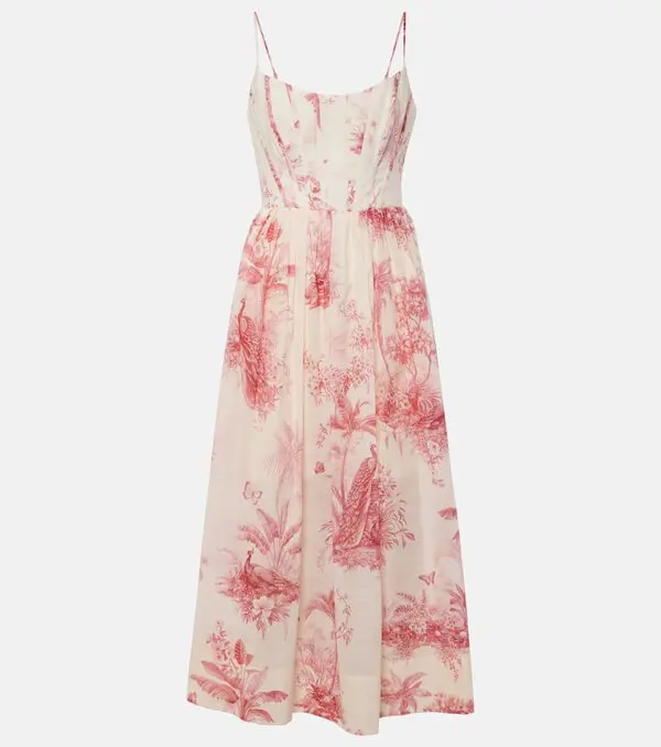 Zimmermann Waverly Floral Bustier Dress
