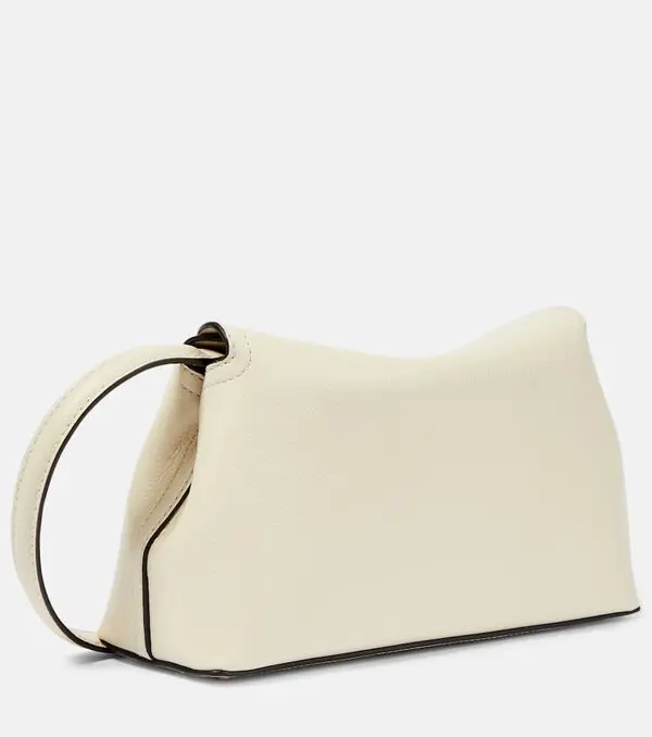 TOTEME T-lock Leather Clutch - White