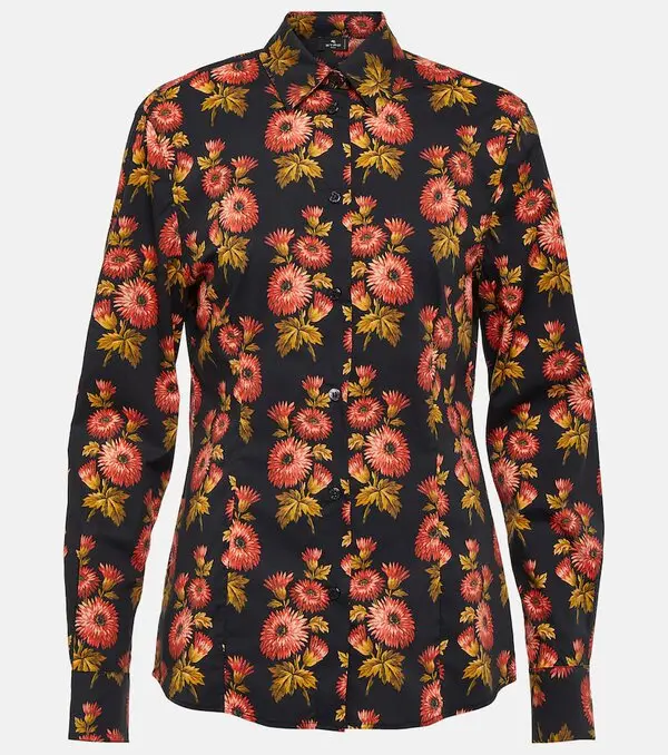 Etro Floral Cotton-blend Shirt