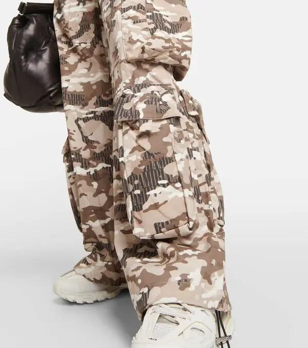 Amiri Camouflage Cotton Cargo Pants