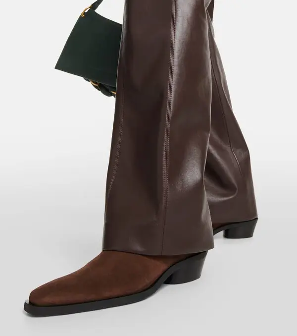 Proenza Schouler Bronco Suede Chelsea Boots - Brown