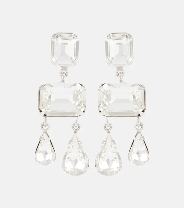 JENNIFER BEHR Lucille Embellished Earrings - Silver