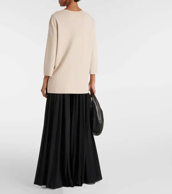 Max Mara Sottile Jersey Blouse - Neutrals