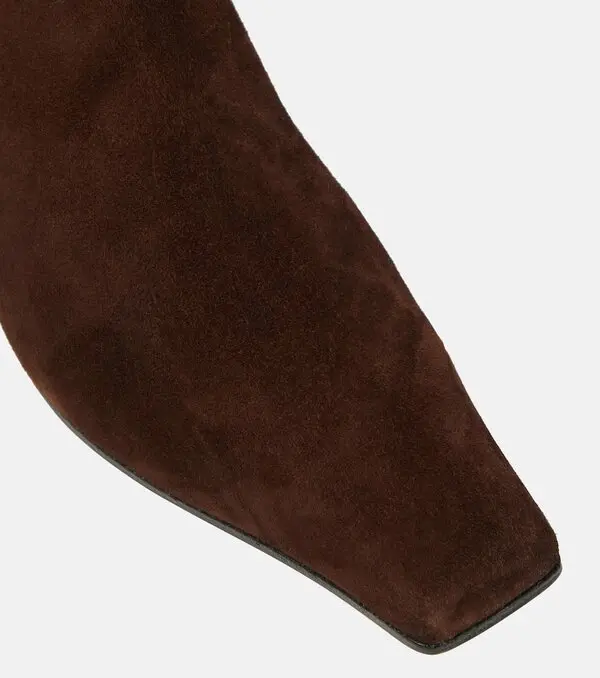 Khaite Suede Knee-high Boots - Brown