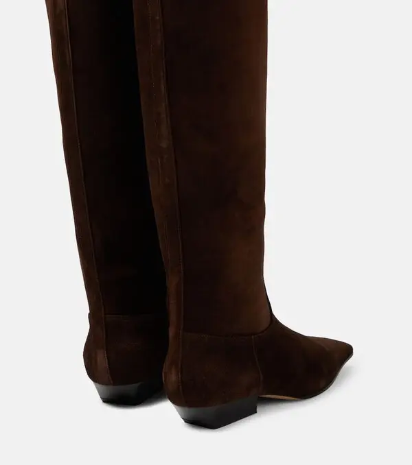 Khaite Suede Knee-high Boots - Brown