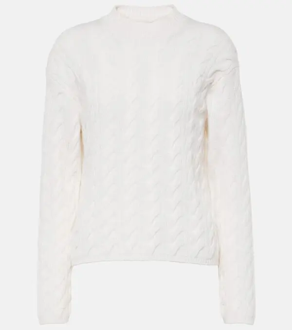 Vince Cable-knit Wool-blend Sweater