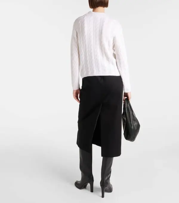 Vince Cable-knit Wool-blend Sweater
