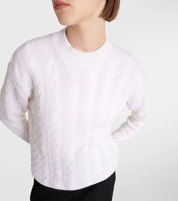 Vince Cable-knit Wool-blend Sweater