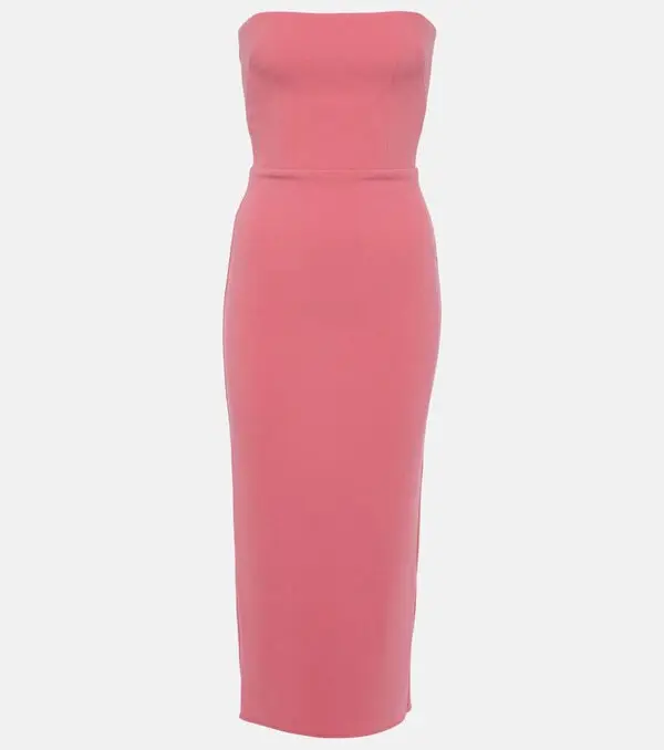 Alex Perry Strapless Midi Dress