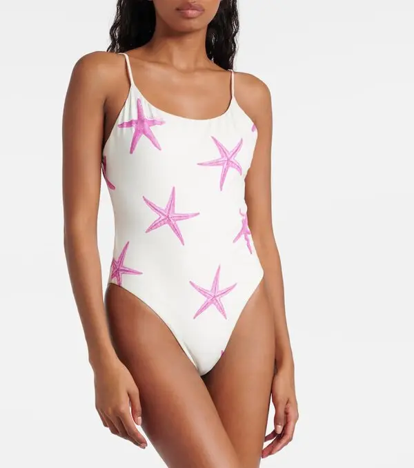 Valentino Garavani Starfish Printed One Piece Swimsuit