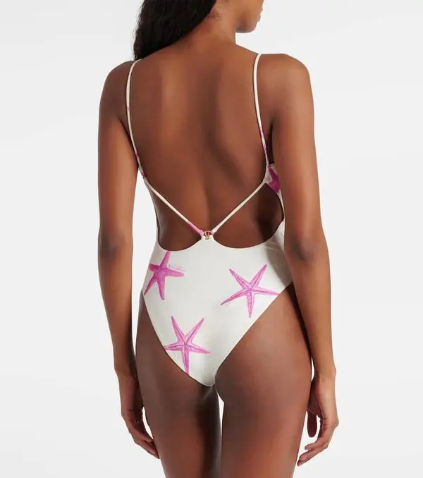 Valentino Garavani Starfish Printed One Piece Swimsuit