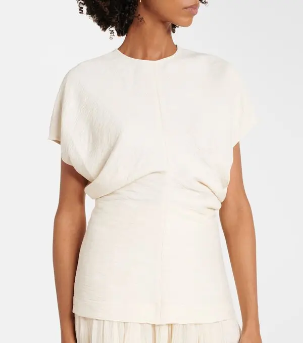 TOTEME Draped Top - White