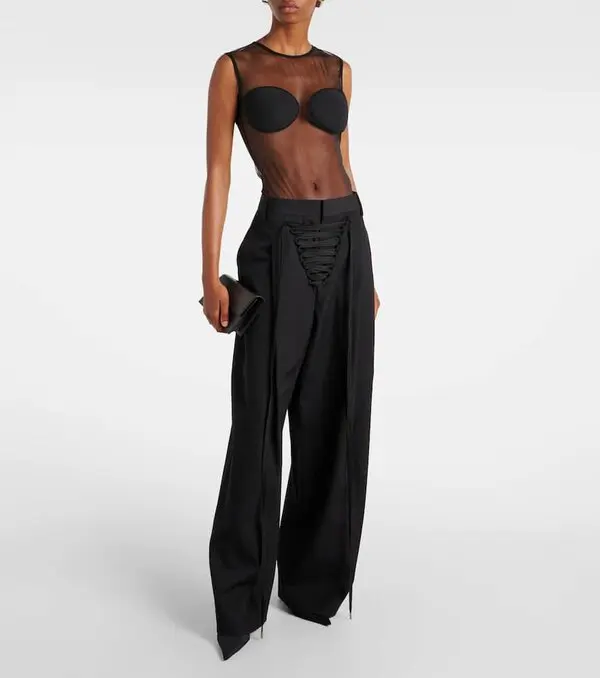 NENSI DOJAKA Mesh Bodysuit