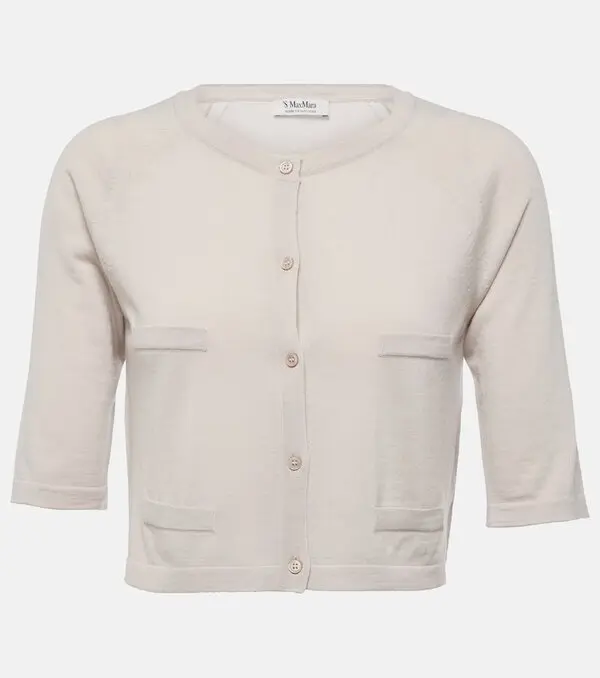 Max Mara Cropped Wool Cardigan