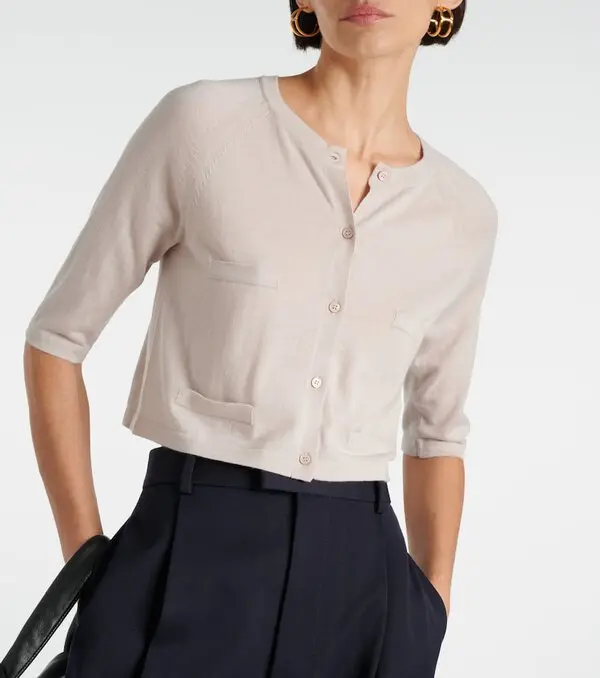 Max Mara Cropped Wool Cardigan