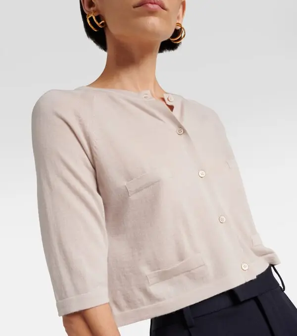 Max Mara Cropped Wool Cardigan