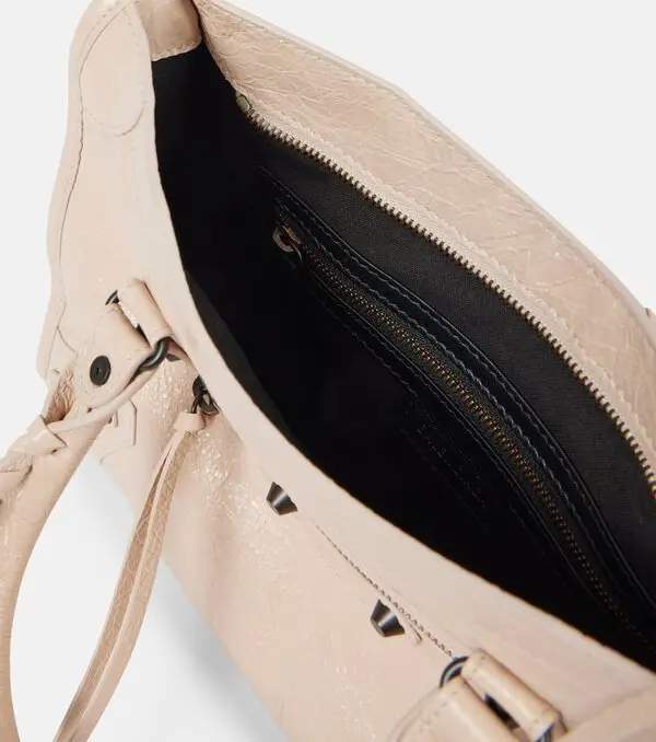 Balenciaga Le City Small Leather Tote Bag - Beige
