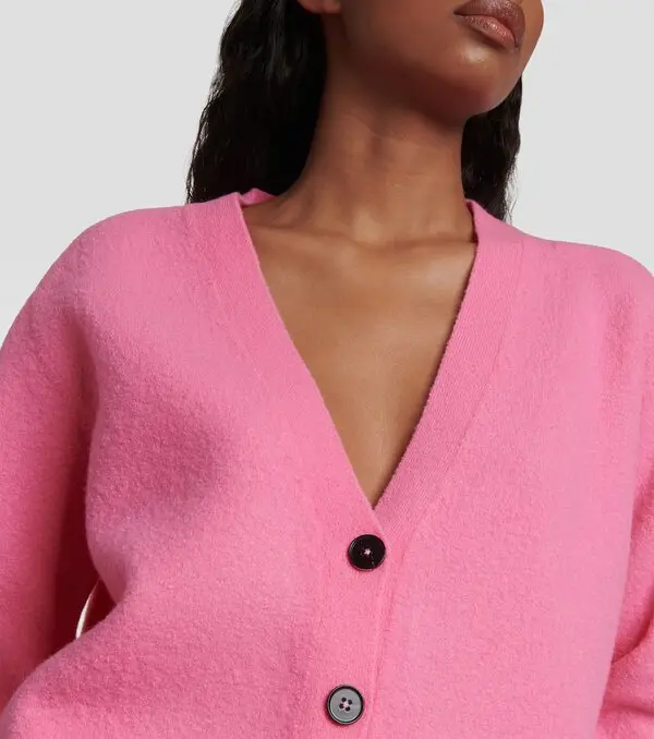 JIL SANDER Wool Cardigan - Pink