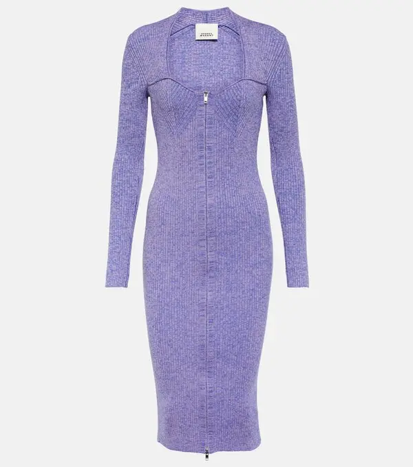 Isabel Marant Étoile Zael Wool-blend Midi Dress