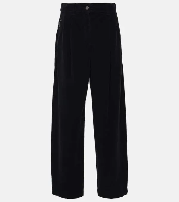Brunello Cucinelli Cotton-blend Velvet Pants