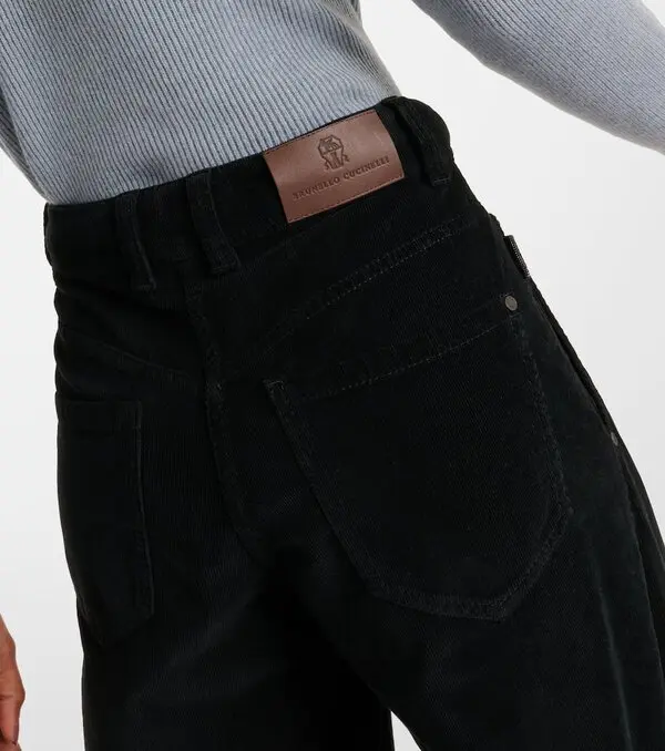 Brunello Cucinelli Cotton-blend Velvet Pants