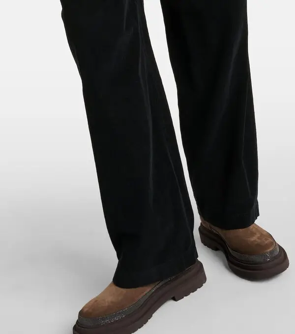 Brunello Cucinelli Cotton-blend Velvet Pants