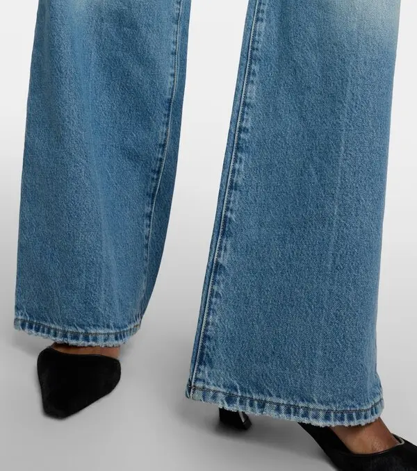 FRAME Le Jane High-rise Wide-leg Jeans - Blue