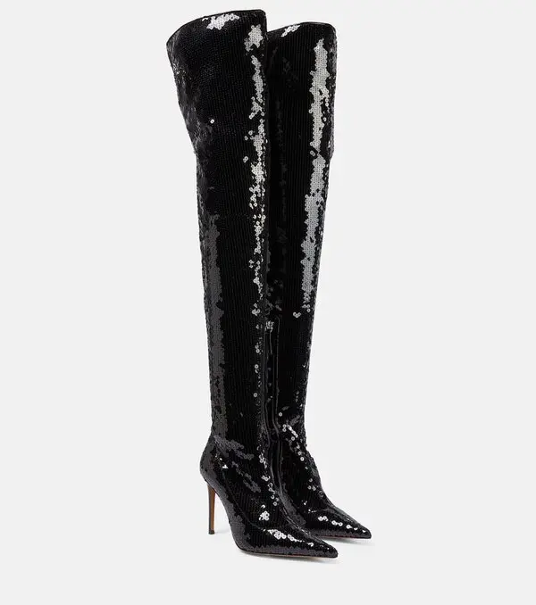Alexandre Vauthier Elixir Sequined Over-the-knee Boots