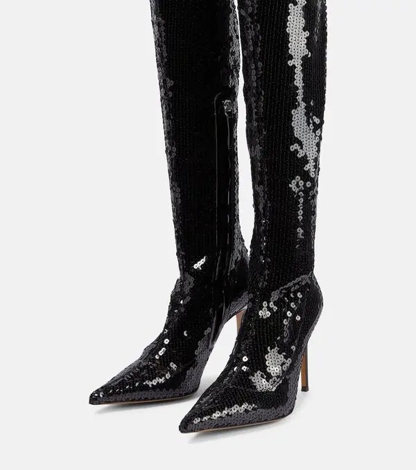 Alexandre Vauthier Elixir Sequined Over-the-knee Boots