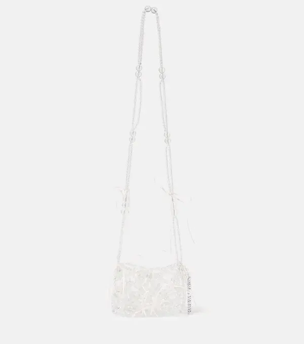 SUSAN FANG Beaded Shoulder Bag With Bow Detail