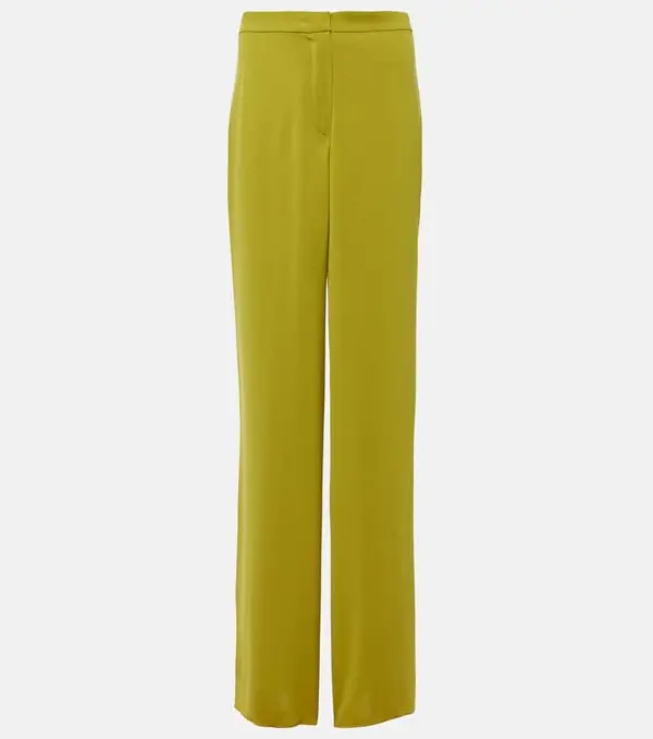Max Mara Medusa High-rise Straight Leg Trousers - Green