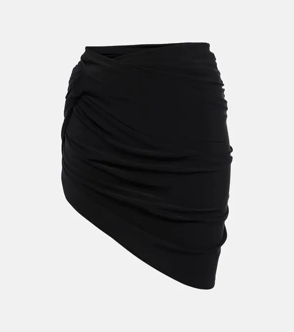 Jacquemus La Mini Jupe Draped Miniskirt