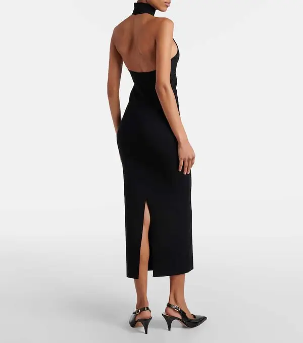 Khaite Suzanne Ribbed-knit Midi Dress