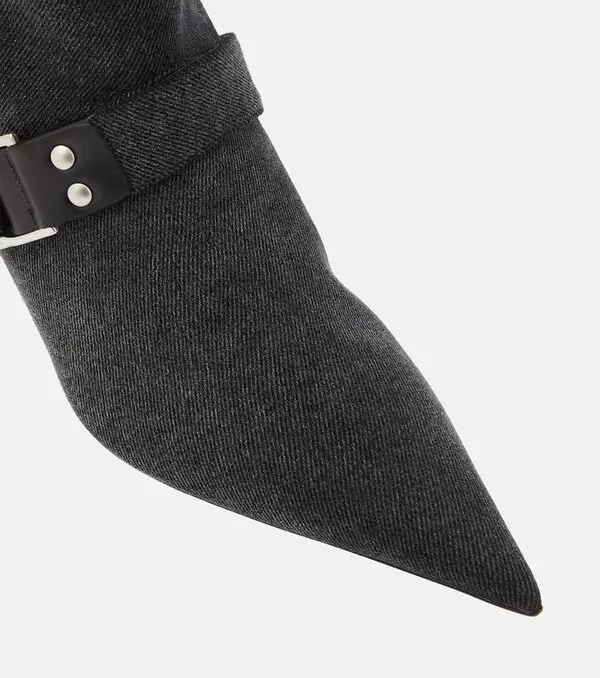 Blumarine Jeanne Knee-high Denim Boots