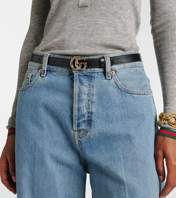 Gucci Gg Marmont Leather Belt