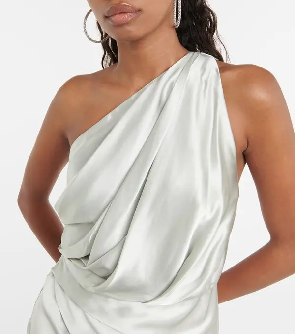 THE SEI Draped One-shoulder Gown