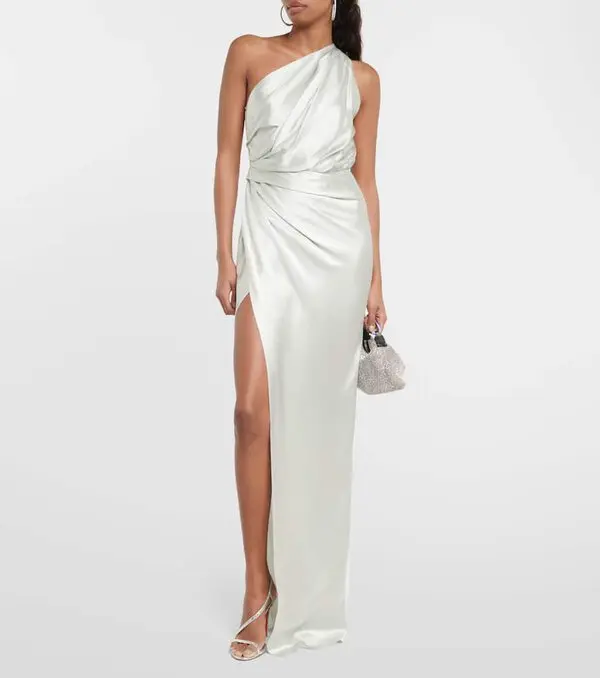 THE SEI Draped One-shoulder Gown