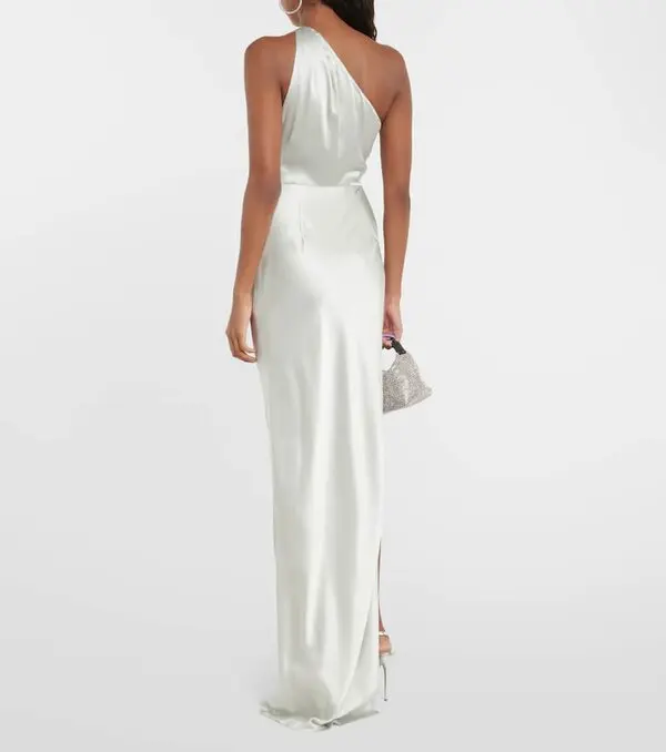 THE SEI Draped One-shoulder Gown