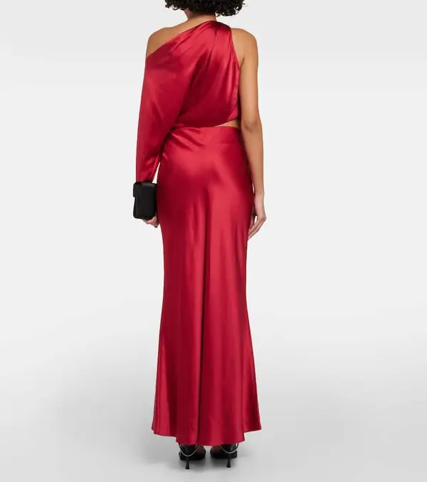 THE SEI Silk Satin Maxi Skirt