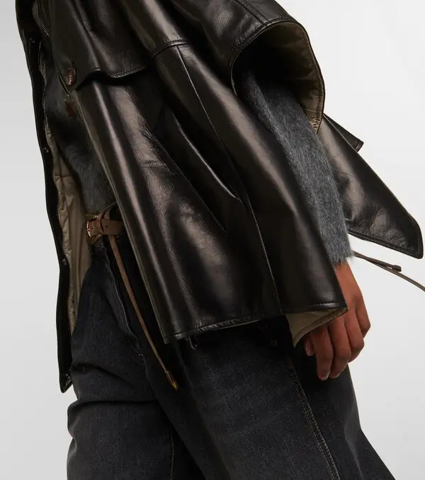 Brunello Cucinelli Leather Overshirt