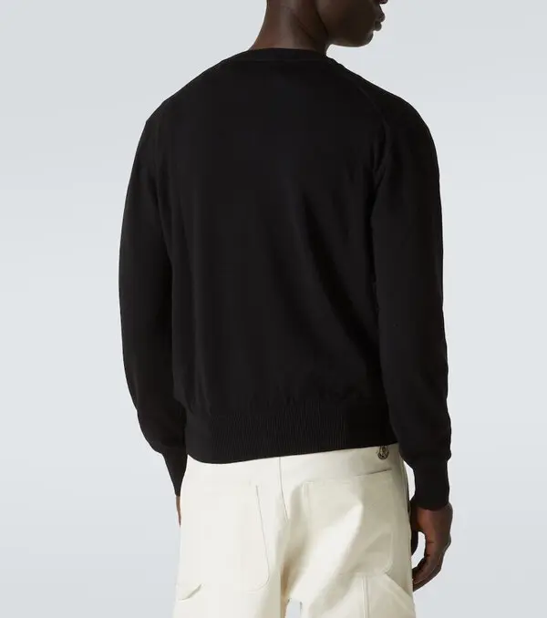 AMI Paris De Coeur Wool Sweater - Black