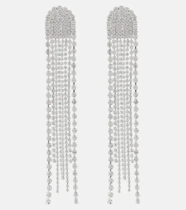 Magda Butrym Crystal Drop Earrings - Silver