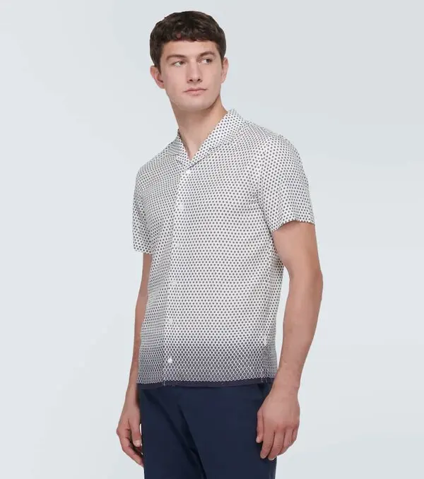 Orlebar Brown Hibbert Floral Bowling Shirt