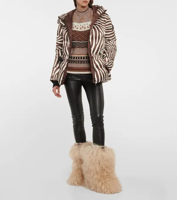 Bogner Les Arcs Shearling Snow Boots - Beige