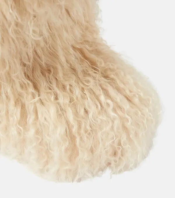 Bogner Les Arcs Shearling Snow Boots - Beige