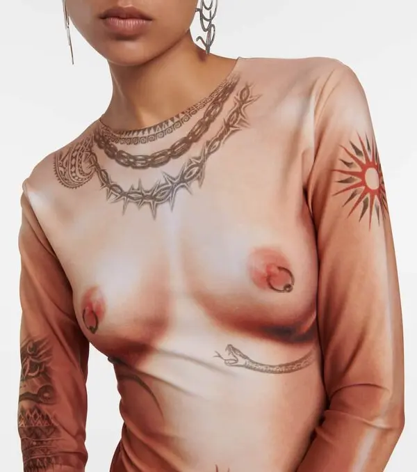 JEAN PAUL GAULTIER Tattoo Collection Bodysuit